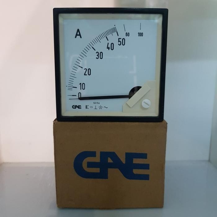 Jual AMPER METER GAE 50A 50/5A AMMETER GAE 50A ANALOG A METER GAE 50A ...