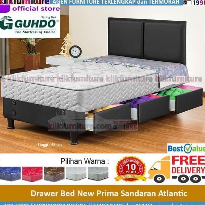 Jual Guhdo New Prima Drawer Bed Laci - Full Set Atlantic - 140X200Cm ...