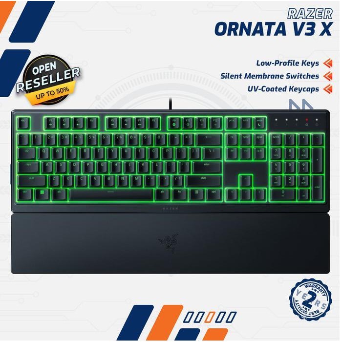 Jual Pv Razer Ornata V3 X Low Profile Membrane Rgb Keyboard Starcomp ...