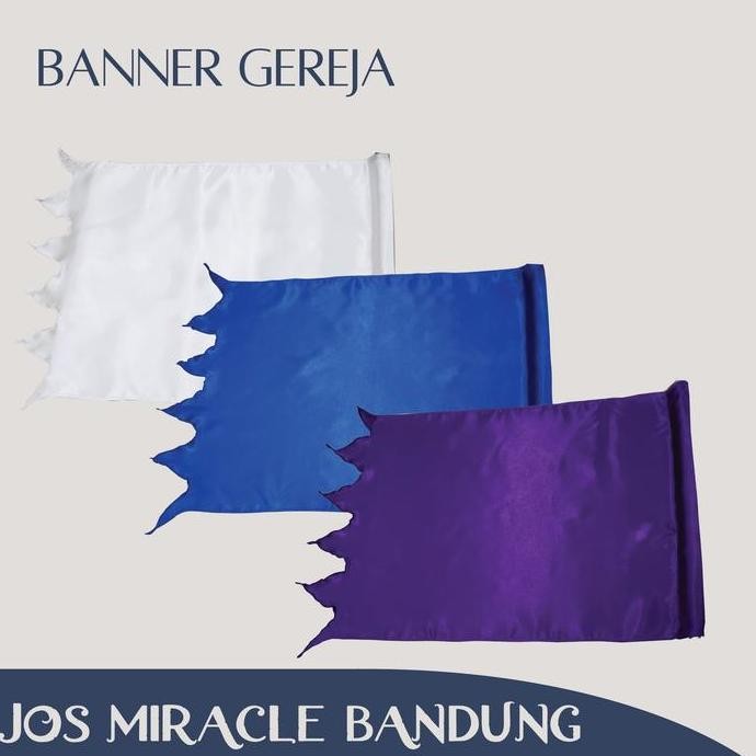 Jual GEREJA - KAIN BANNERS/BENDERA (DEWASA) - SEPASANG - SATIN - JOS ...