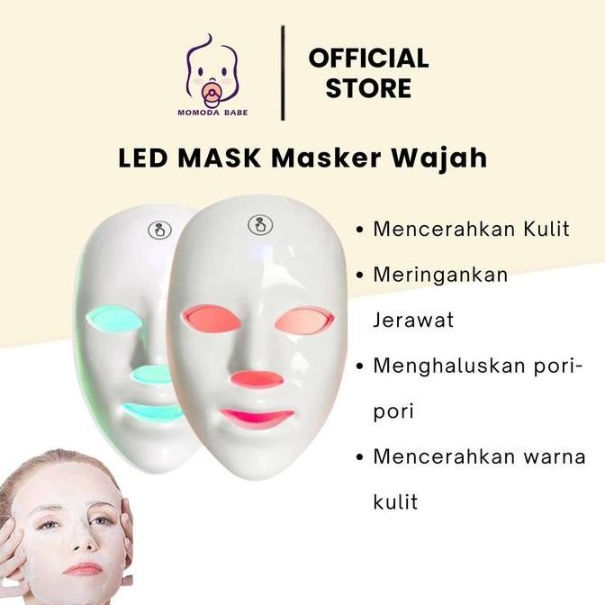 Jual Masker LED PDT Light 7 Warna Led Mask Photon Therapy Alat ...