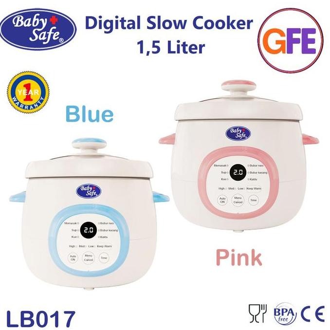 Jual Baby Safe Slow Cooker Digital 1,5 Liter Keramik Multi Fungsi ...