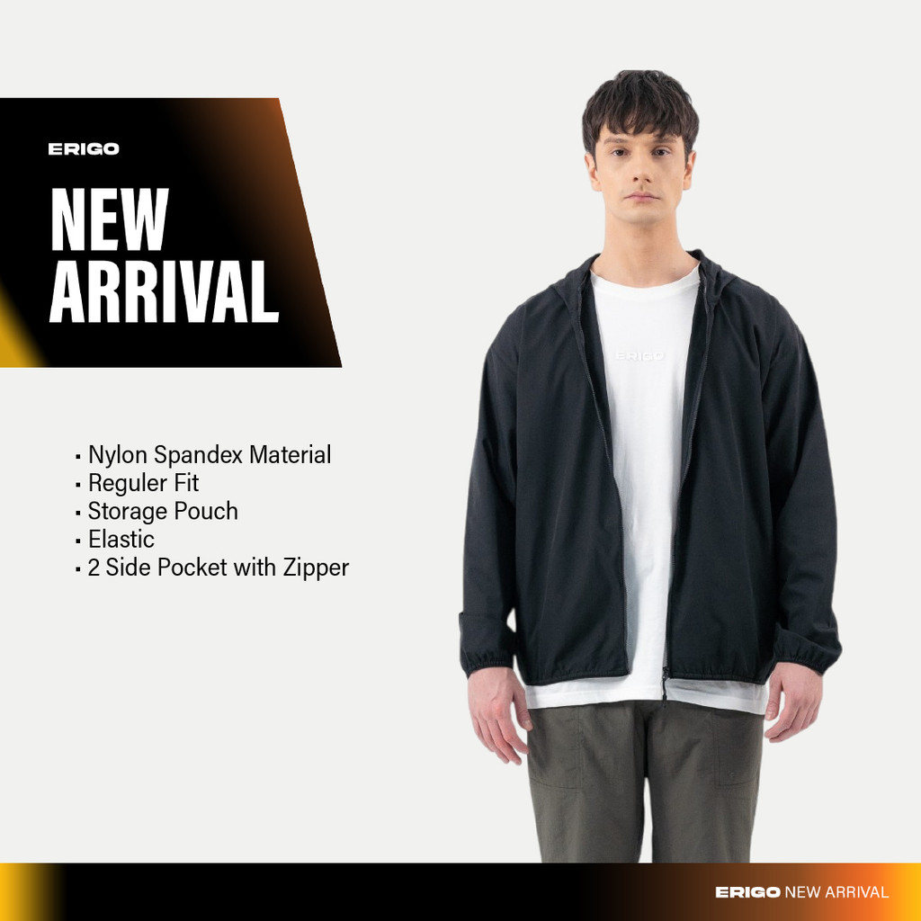 Jual Erigo Ultra Light Weight Jacket Narve Black - Jaket Ultra Light ...