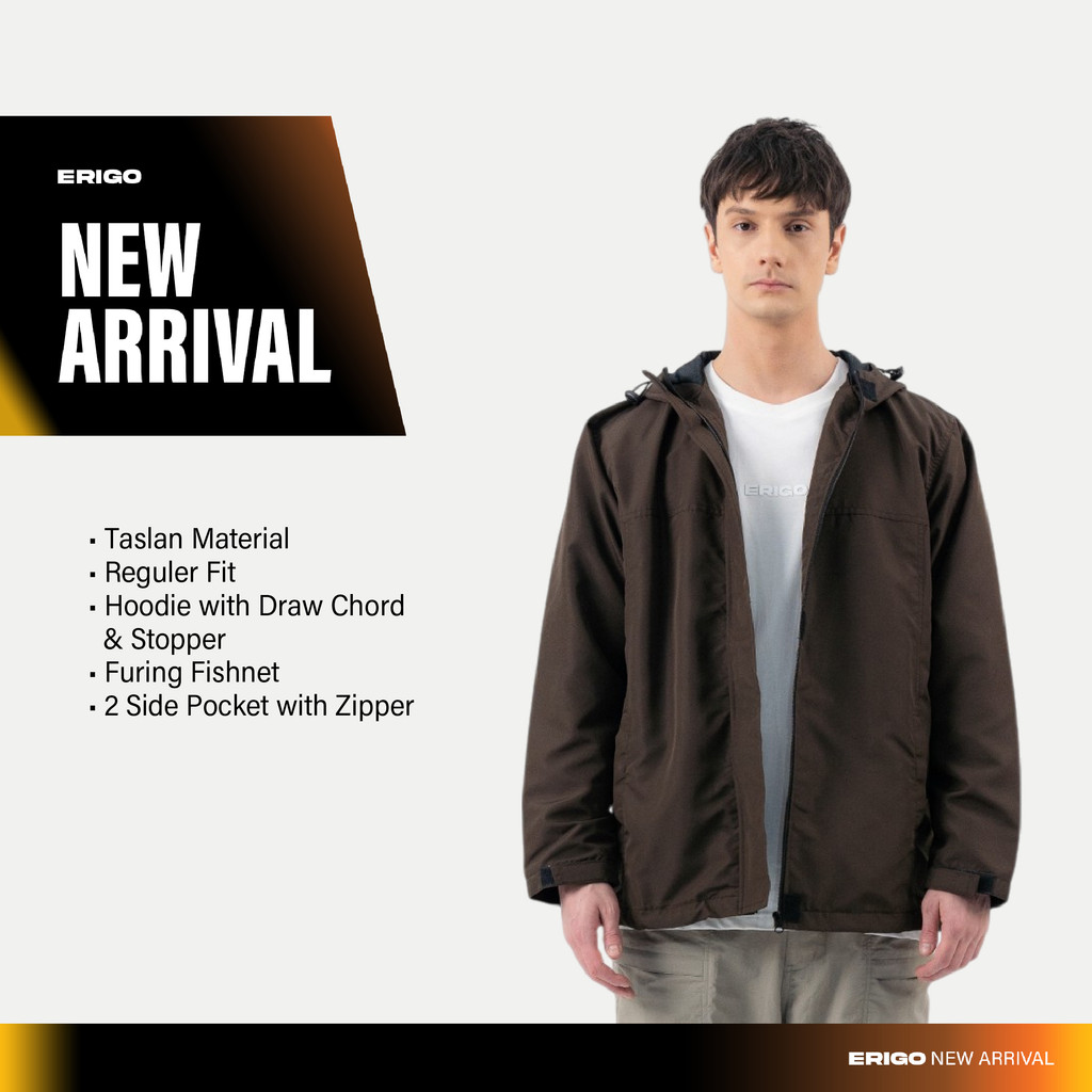 Jual Erigo Parka Jacket Vadim Dark Oak - Jaket Parka Unisex | Shopee ...
