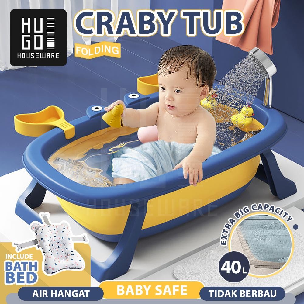 Jual Hugo Bak Mandi Bayi Lipat / Foldable Baby Bath Tub / Tempat Mandi ...