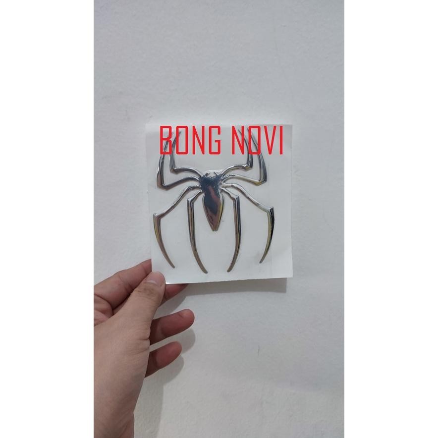 Jual Stiker Emblem Spider Laba-Laba Chrome 3D 9x11 cm | Shopee Indonesia