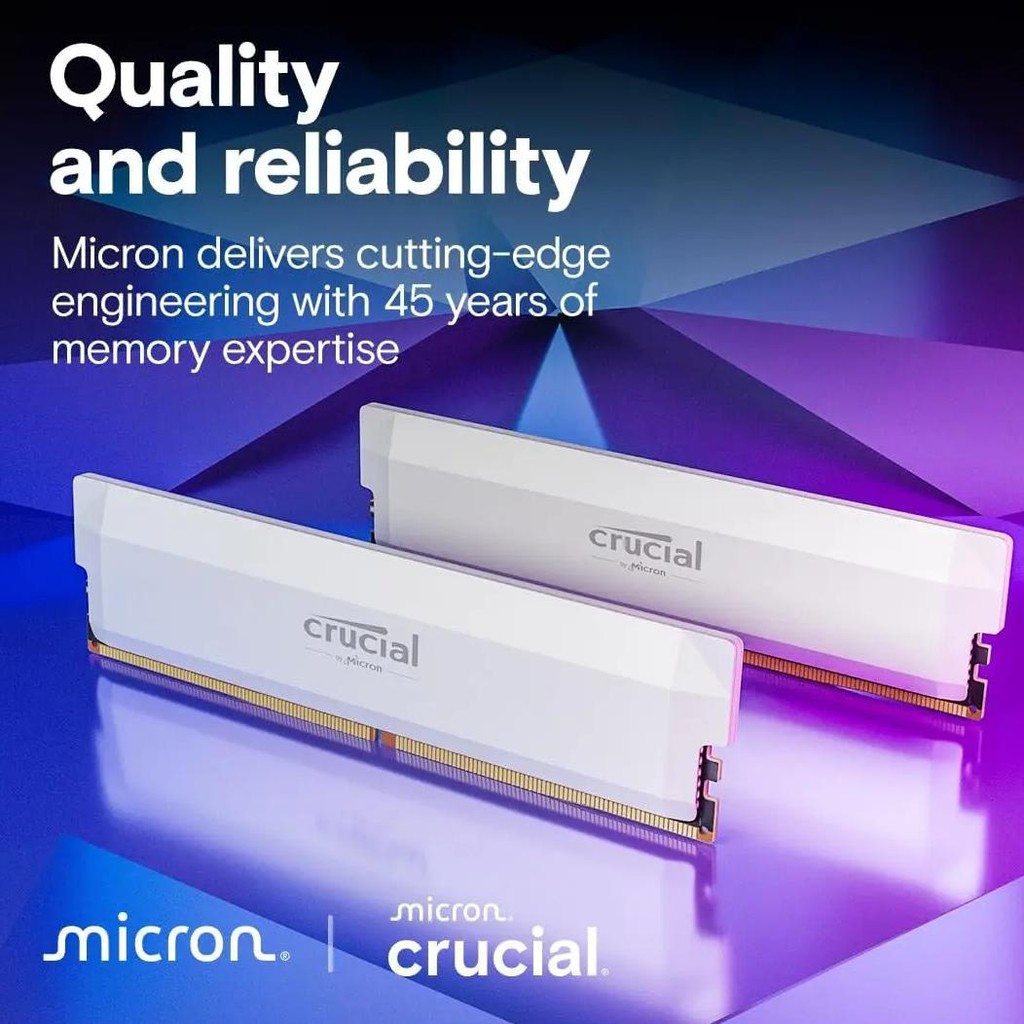 Jual Crucial Pro Ddr5 Ram 32Gb 16Gb 6400Mhz Cl38, Overclocking Desktop ...