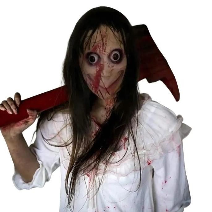 Jual ''Terlaris" Topeng Momo / Topeng Hantu Momo Topeng Setan Seram ...