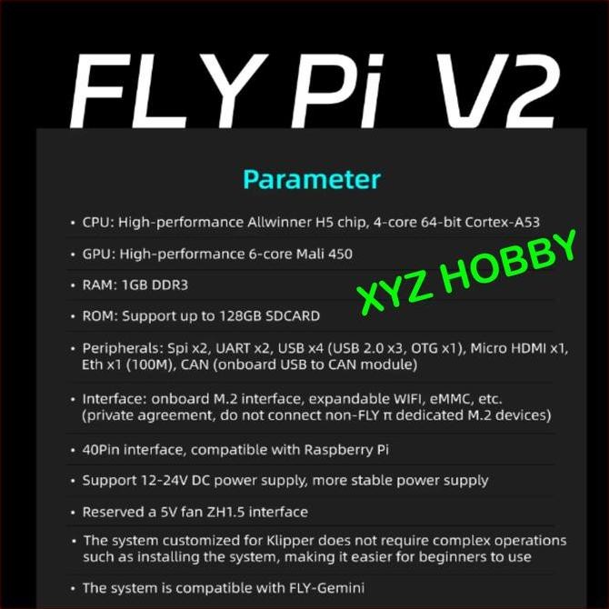 Jual Mellow Fly Pi V2 Klipper 3D Printer Can Bus Canbus Raspberry Pi ...