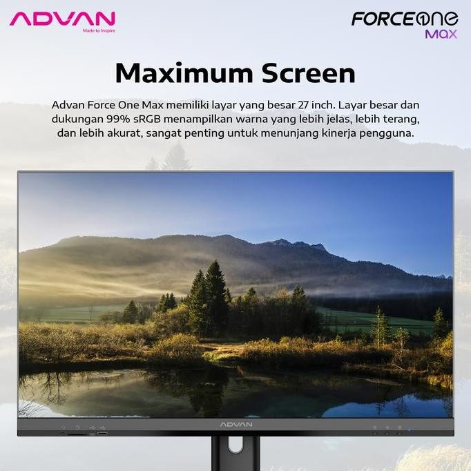 Jual Advan Force One Max Aio All-In-One Pc Desktop 27" Inch Intel I5 ...