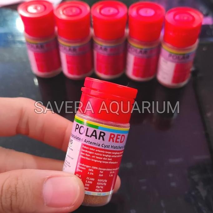 Jual POLAR RED 10 GRAM / DECAPSULATED ARTEMIA CYST HATCHERY FEED ...