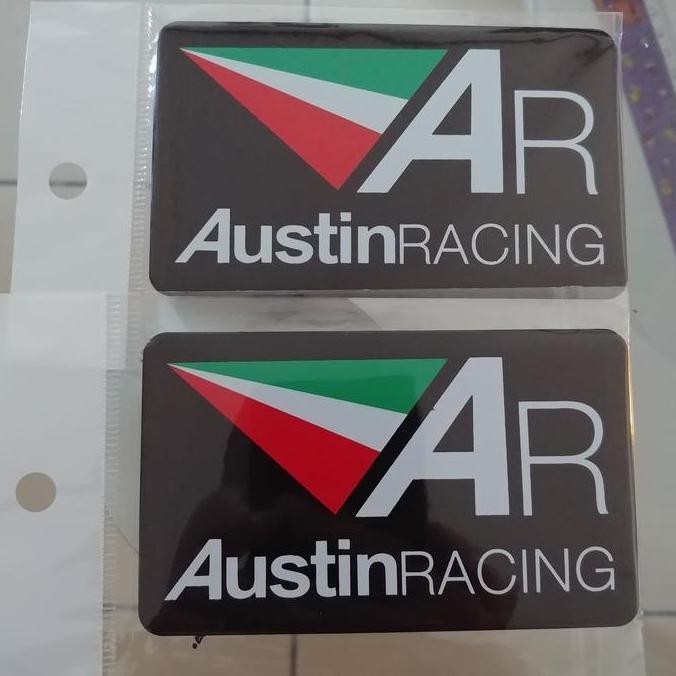 Jual Stiker Emblem Knalpot AUSTIN RACING Exhaust System Aluminium Plat ...