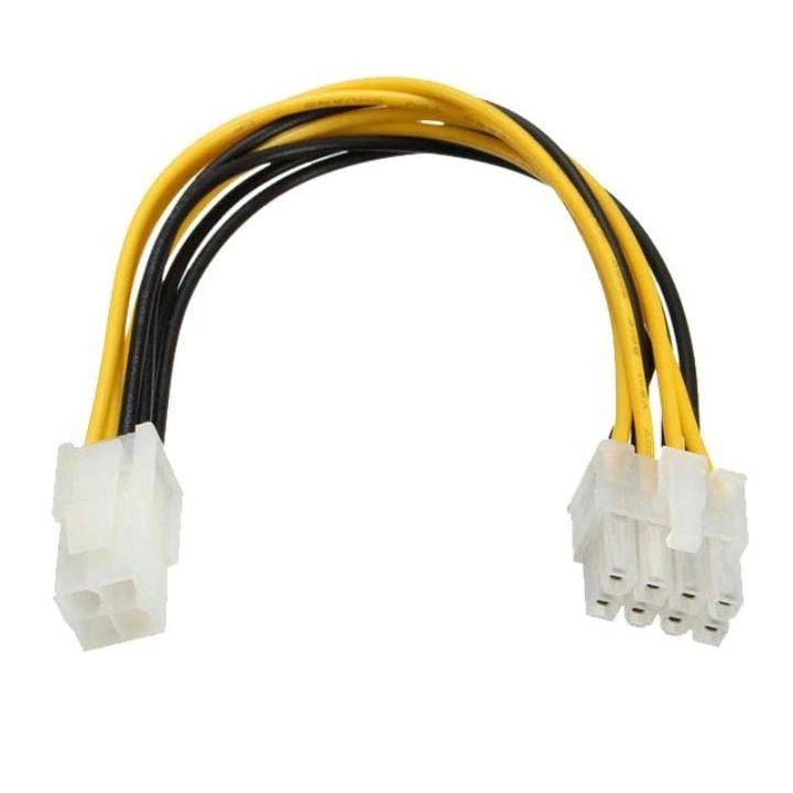 Jual Kabel ATX EPS 4pin Female To 8pin Male Power CPU Converter Cable ...