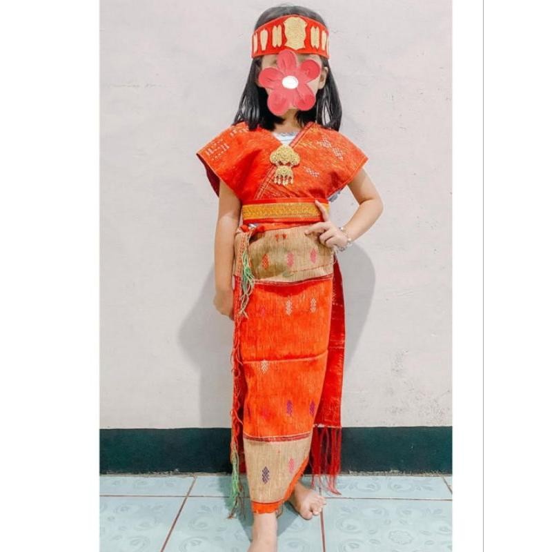 Jual Pcs Pakaian Adat Batak Anak Perempuan, Pakaian Tradisional Batak, Pakaian Menari, Pakaian ...