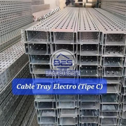 Jual Cable Tray 100 x 50 x 2400 mm Electro & HDG (Tipe U & Tipe C ...