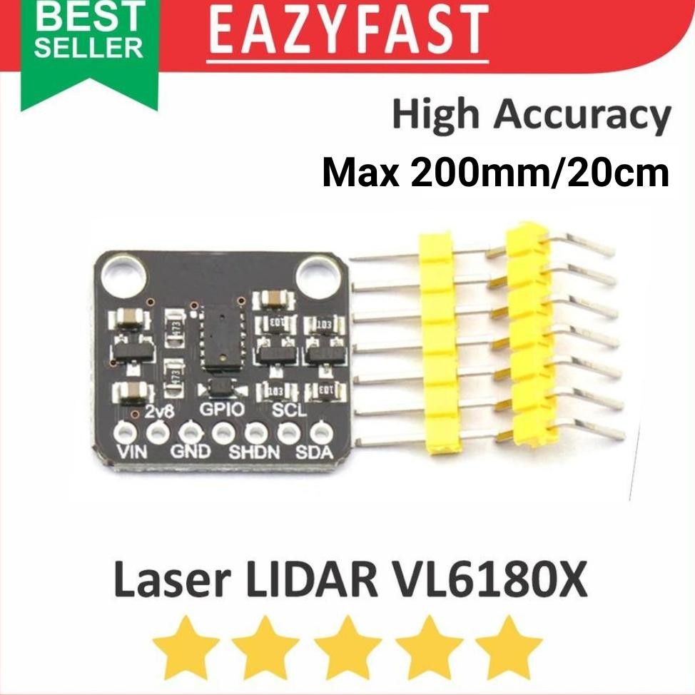Jual Modul Sensor Jarak Laser VL6180X LIDAR TOF Range Distance Module ...