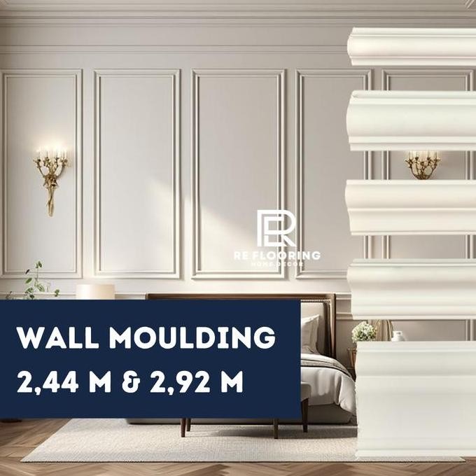 Jual LIST WALL MOULDING PVC LAIV PUTIH - LIST DINDING / LIST MOULDING / LIS PROFIL / LIS MOLDING ...