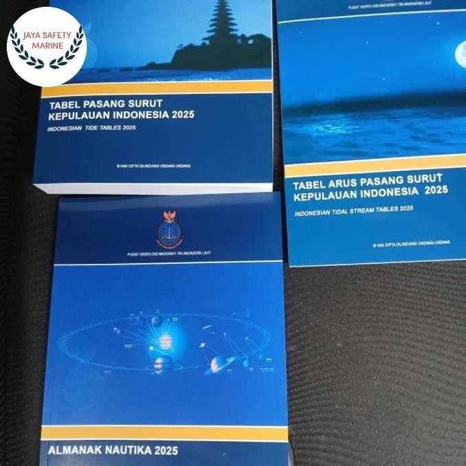 Jual BEBAS ONGKIR - buku pasang surut arus almanak 2025 / buku pasut 2025 / buku table pasang ...