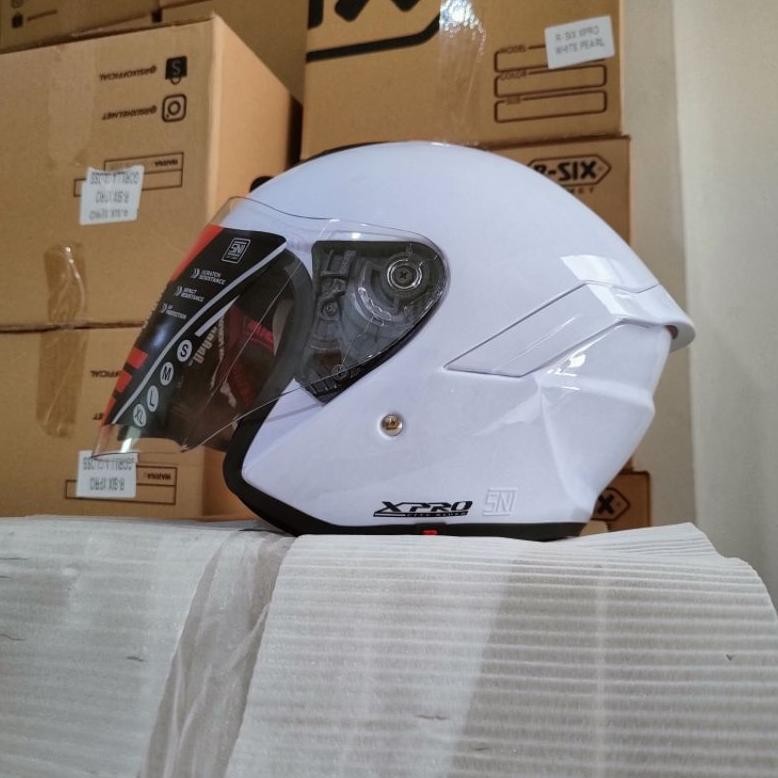 Jual R-Six Helm Half Face Kekinian Motor Sni R Six Xpro Series Js Armor ...
