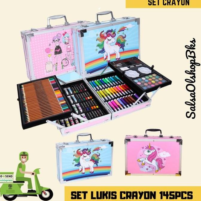 Jual Set Alat Lukis Anak 145Pcs Model Koper Jinjing Import Alat ...