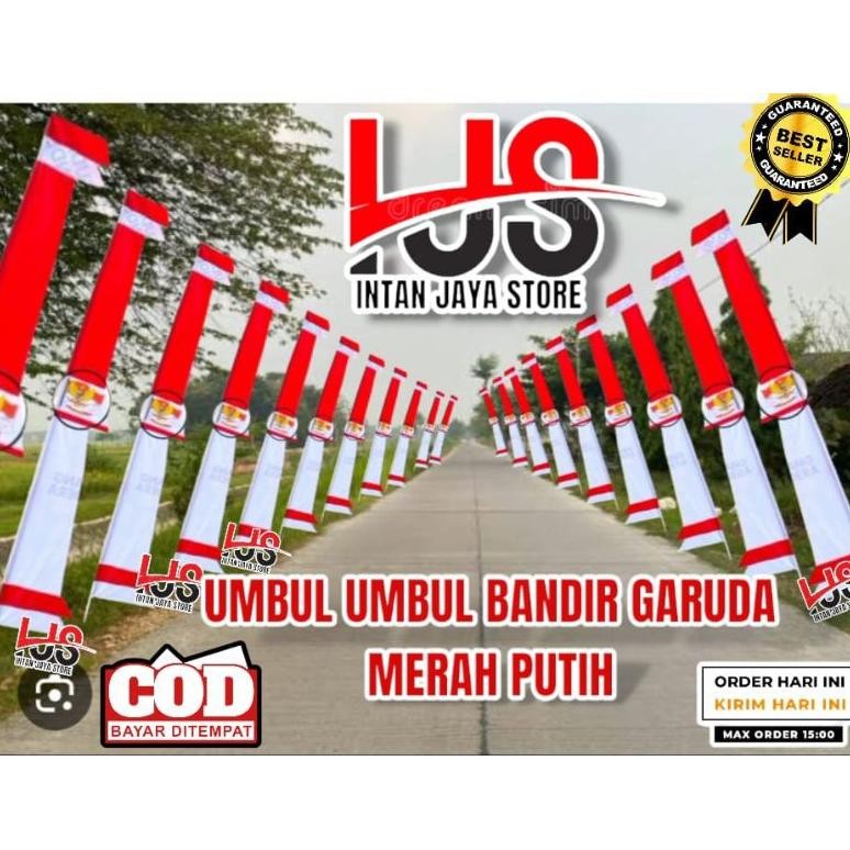 Jual dvc-78 GB29 Bendera Umbul Umbul Bandir Garuda Merah Putih Isi 20 Pcs Premium Termurah ...