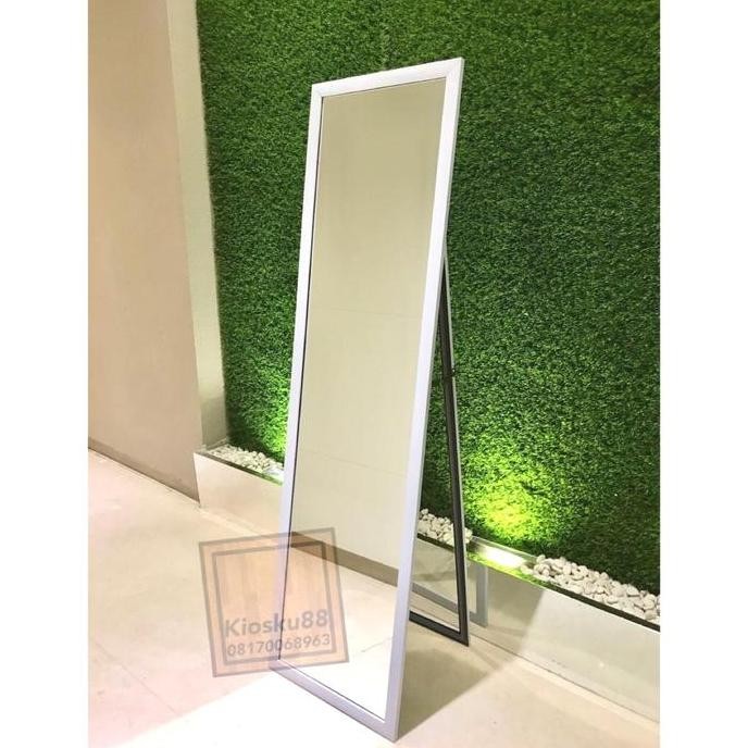 Jual Standing Mirror Cermin Berdiri Full Body Satu Badan Besar | Shopee ...
