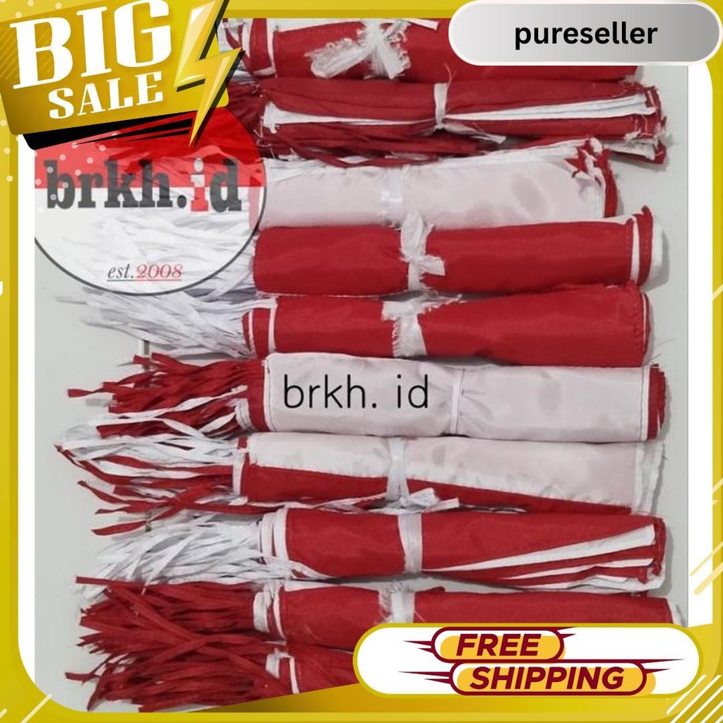 Jual Bendera Merah Putih ( 20 Pcs ) Ukuran Kecil Mini/Bendera Indonesia ...