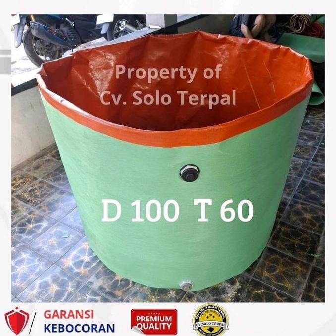 Jual Kolam Terpal Karpet Talang D100 T60 Bahan A20 Korea Praktis Bisa ...