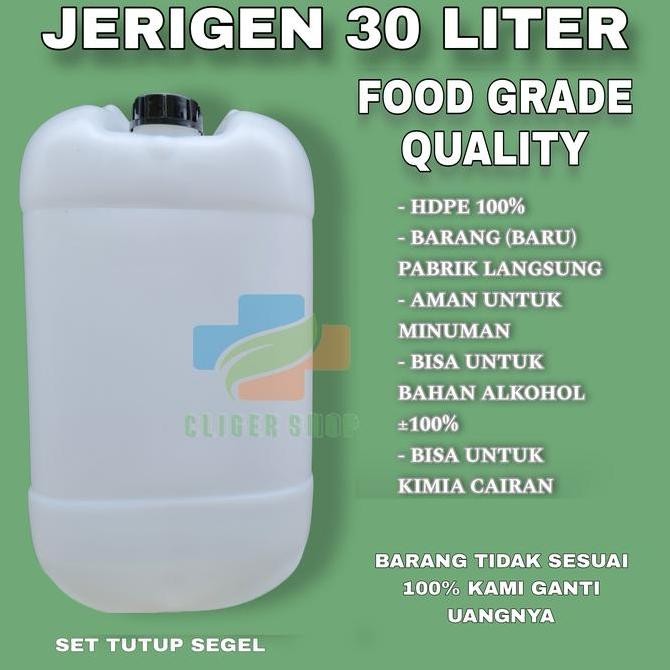 Jual New Jerigen 30 liter segel tebal hdpe / jerigen 30 liter segel ...