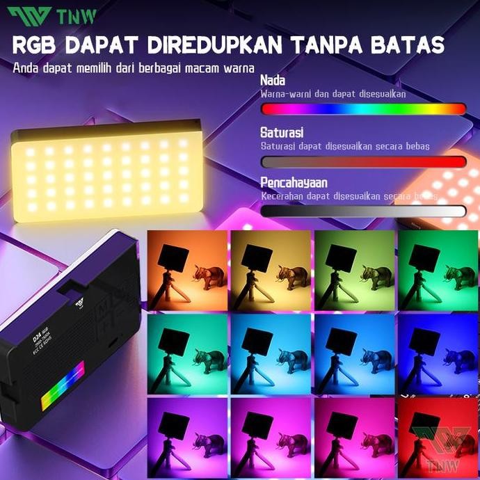 Jual TNW D24 RGB Lampu LED Video Lampu Studio Led Lighting Portable ...