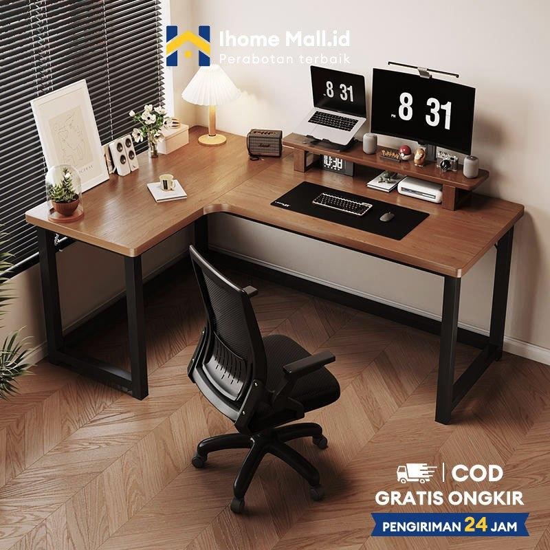 Jual Meja Kantor Meja Kerja Minimalis Meja Belajar Meja Komputer Shaped ...