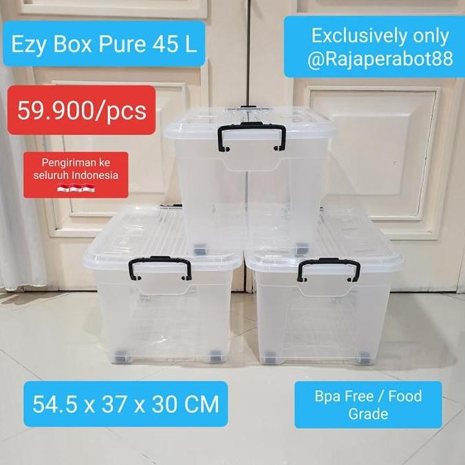 Jual Produk Baru!! Ezy CB 45 Kotak Penyimpanan Transparan Container Box ...