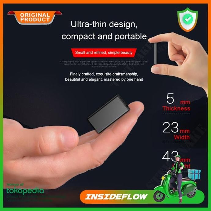 Jual Perekam Suara Mini Portabel Audio Voice Recorder Smart Tersembunyi ...