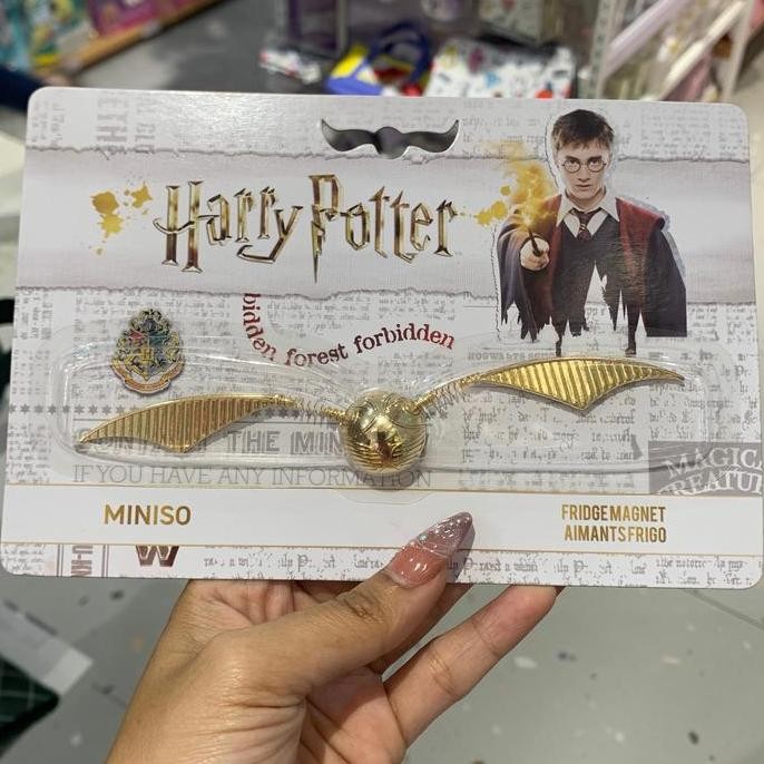Jual Miniso Harry Potter Fridge Magnet Golden Snitch | Shopee Indonesia