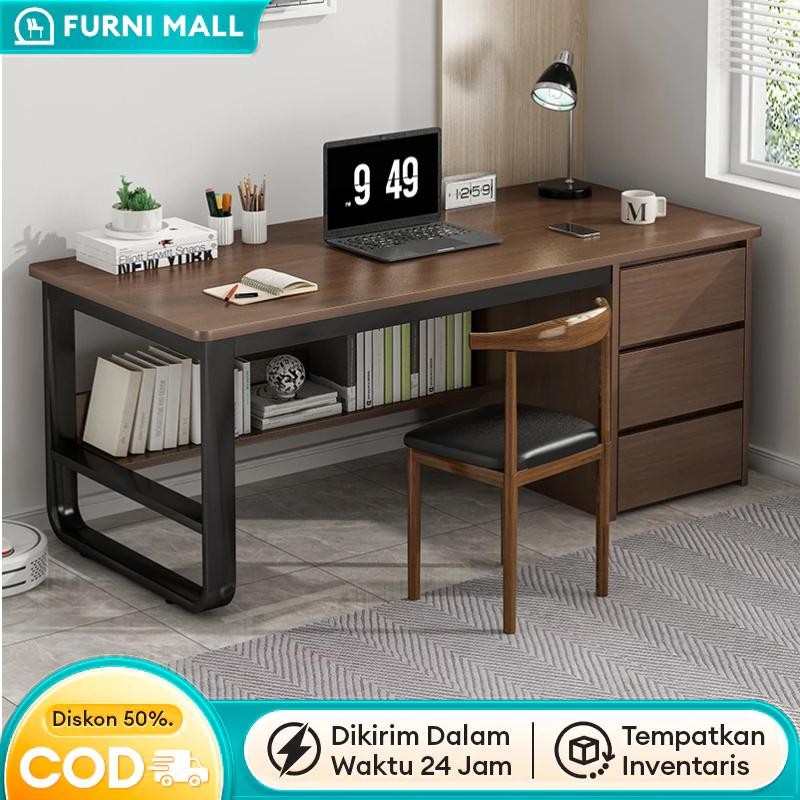 Jual Meja Kantor / Meja Komputer / Meja Kerja Minimalis / 120cm Meja Belajar / Meja Kantor ...