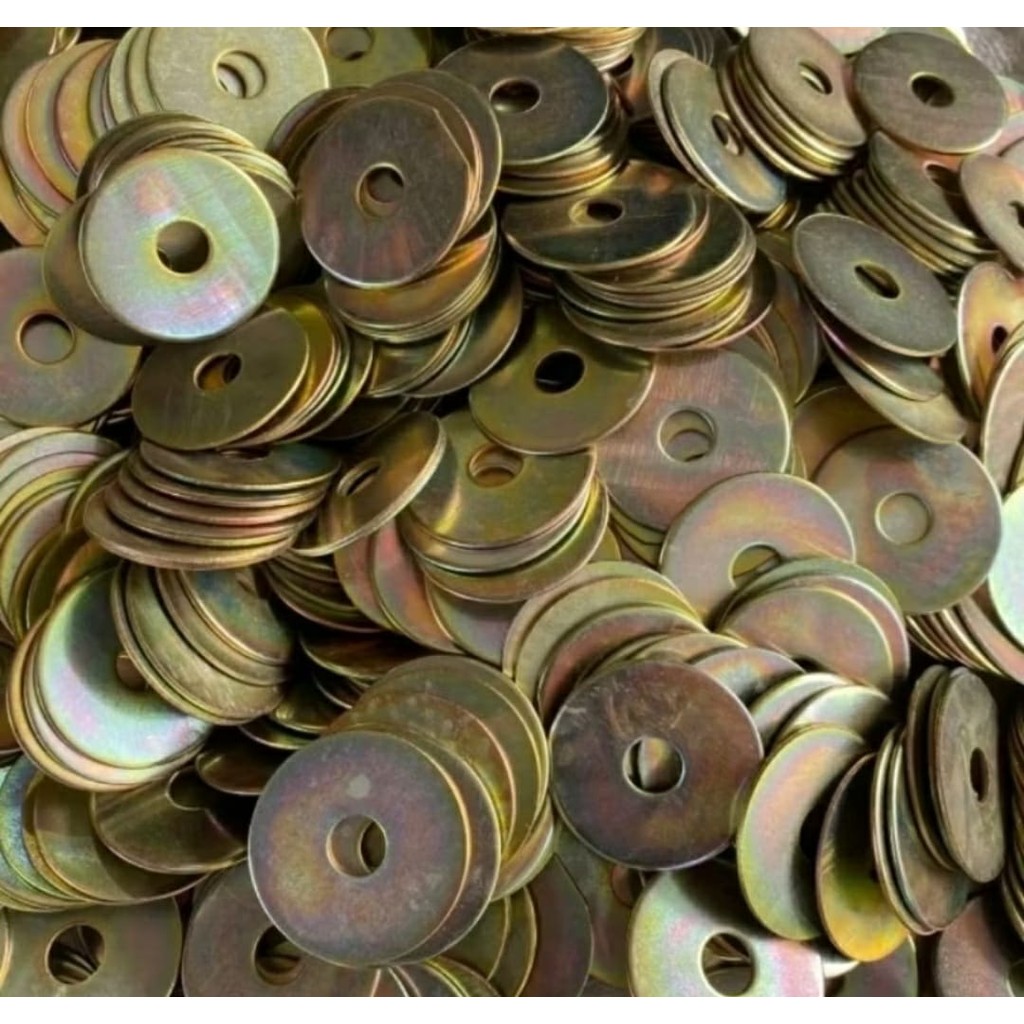 Jual Washer RING PLAT M4 M5 M6 M7 M8 M10 M12 M14 M16 Kuning / Putih | Shopee Indonesia