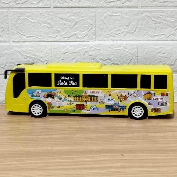 Jual Promo Gila Mainan Bus I Love Wisata Jakarta Murah Jalan Dorong ...