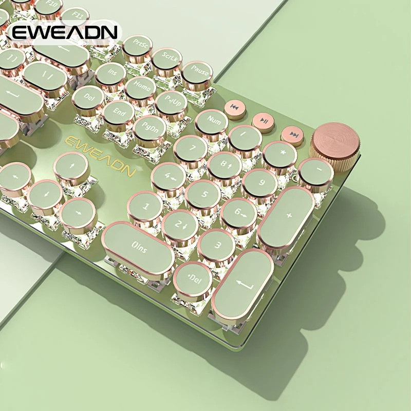 Jual EWEADN V20 Keyboard Gaming Mekanik Punk, 104 Tombol dengan Keycaps ...