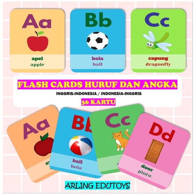 Jual (Allthebest) GIANT JUMBO FLASH CARDS FLASHCARD BESAR BAHASA ...