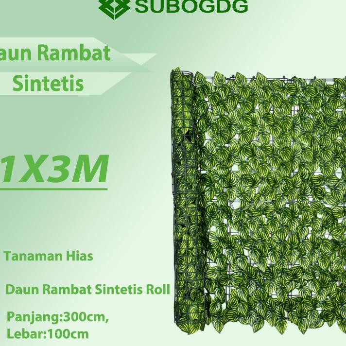 Jual Subogdg Daun Rambat Sintetis Ukuran 1 Meter X 3 Meter Daun Hias ...