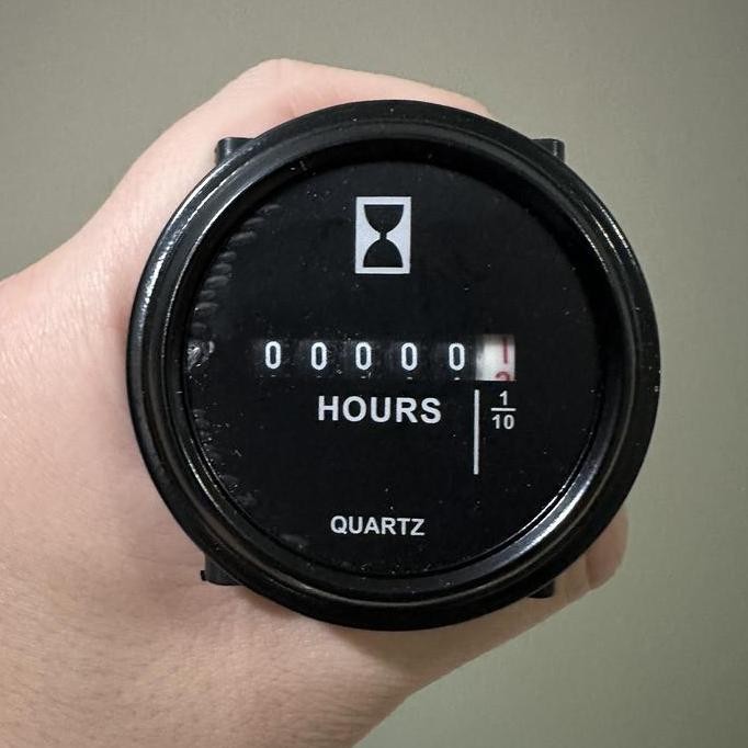 Jual Hour Meter Quartz 6 Digit Gauge Penunjuk Jam Analog Genset New ...
