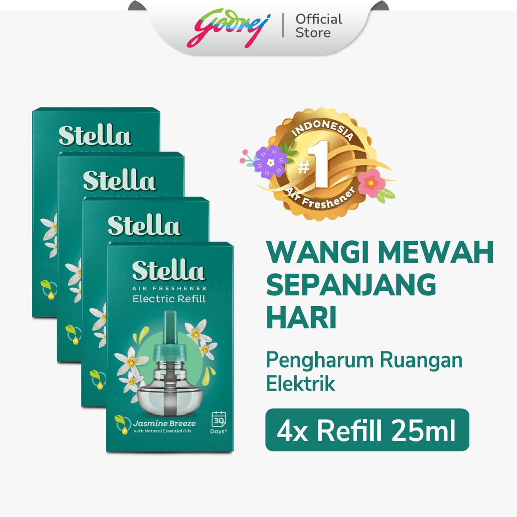 Jual Stella Air Freshener Electric Refill Jasmine Breeze x4 - Pengharum ...