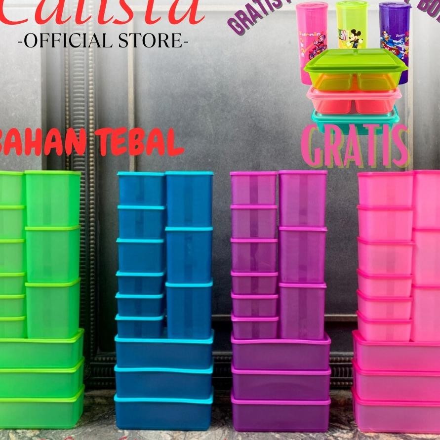 Jual Calista Toples Plastik Calista Himawari Set Isi 14Pcs Food ...