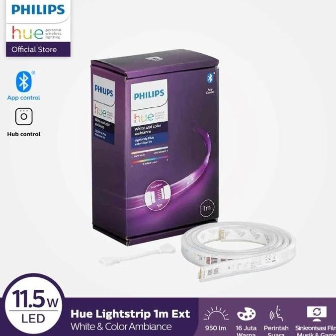 Jual Bst Ready Philips Hue Smart Led Light Strip Plus 1M Extension 11 ...