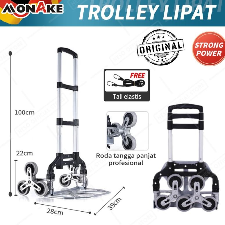 Jual MONAKE Troli Rumahan Troli Lipat Serbaguna Portabel Troli yang ...