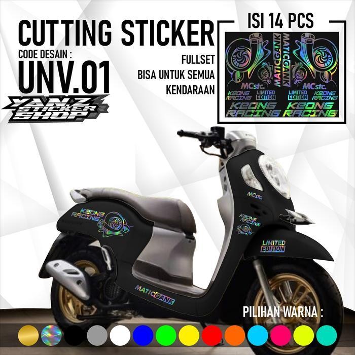 Jual Pe Cod Cutting Sticker Keong Siput Racing Satu Set - Aksesoris ...