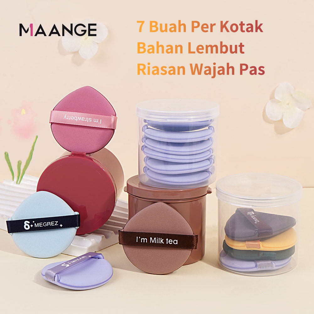 Jual MAANGE 7 Buah Powder Puff Ganda Kepulan Bedak Alat Rias – Hemat ...