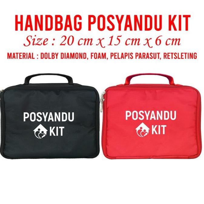 Jual paling diminati] Handbag Medis Posyandu Kit Tas Medis P3K Obat ...