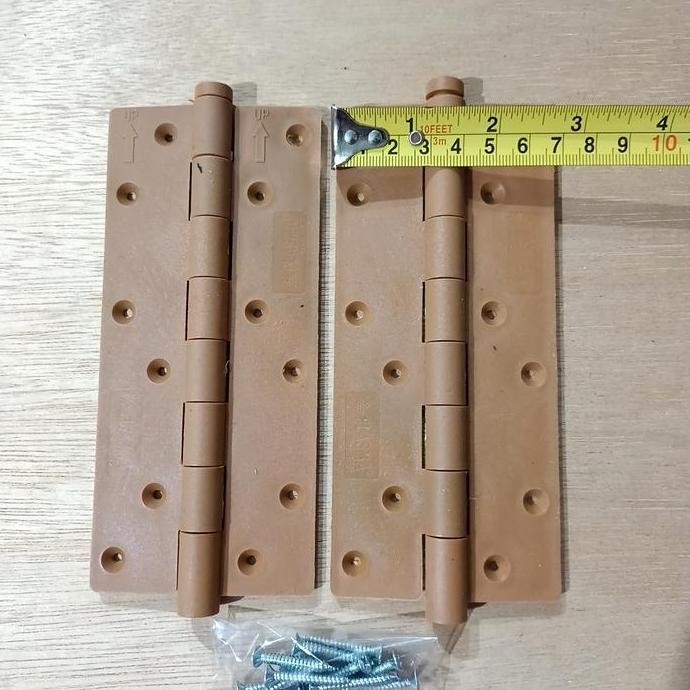 Jual Engsel pintu kamar mandi PVC Coklat 6" / Engsel PVC 6inch COKLAT ...