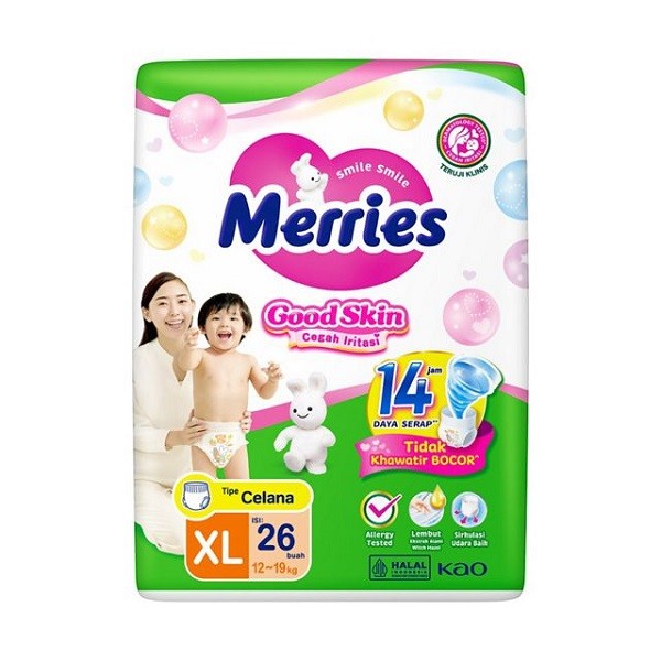 Jual MERRIES PANTS GOOD SKIN XL 26 PCS - POPOK | Shopee Indonesia